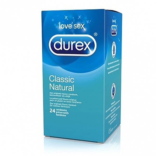 Durex Classic Natural Condooms 24 st. Kopen | Anoniem Condooms Bestellen